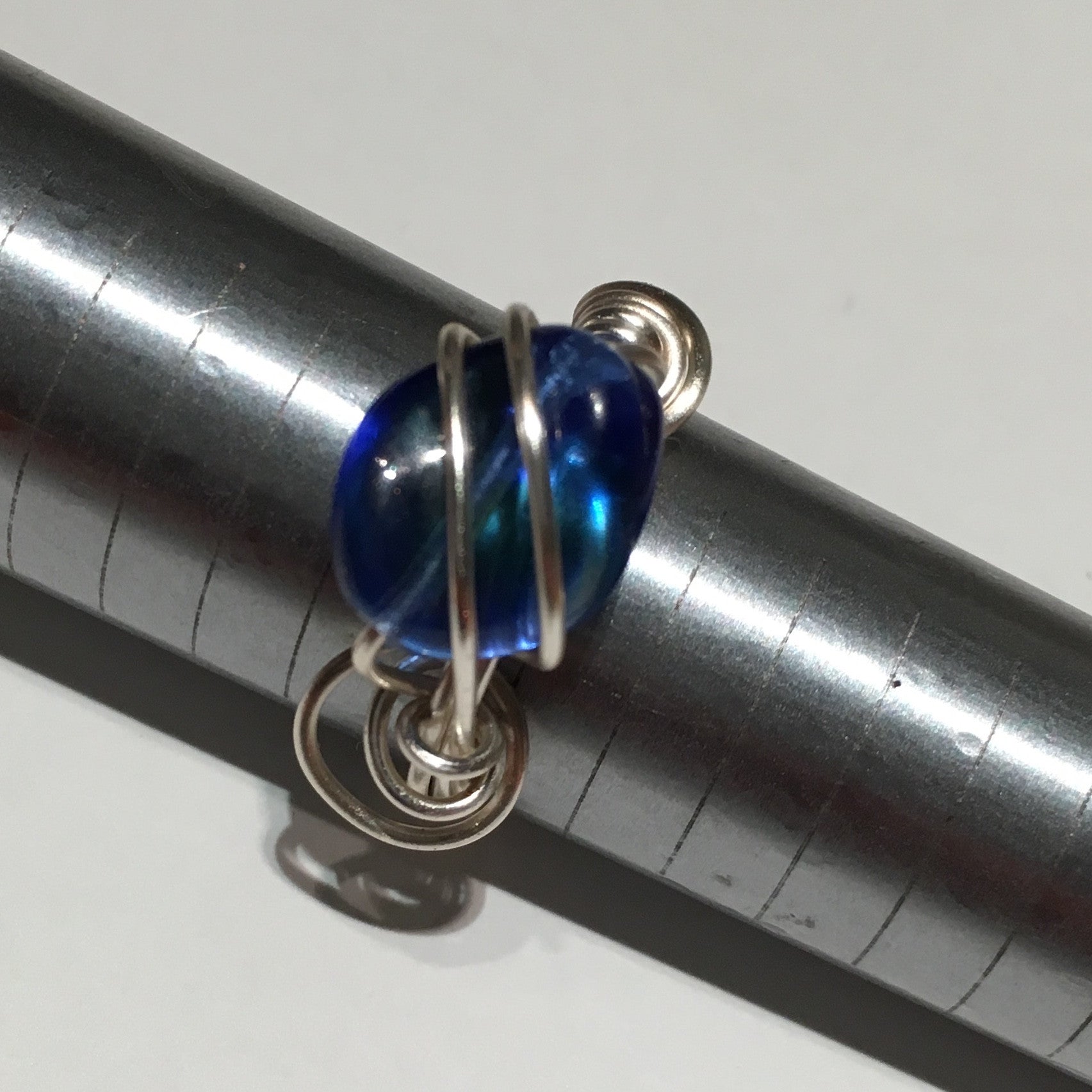 Blue Cocktail Ring – Wyrding Studios